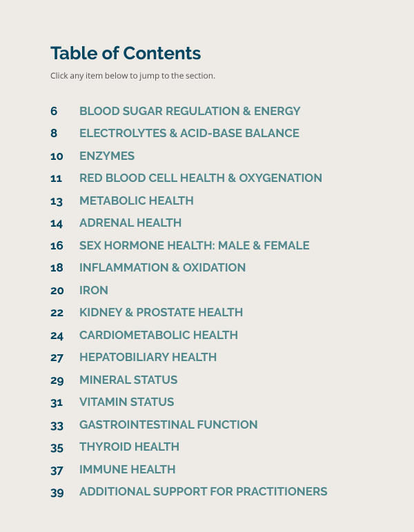 Functional Blood Chemistry Analysis OptimalDX Functional Blood Chemistry Analysis OptimalDX