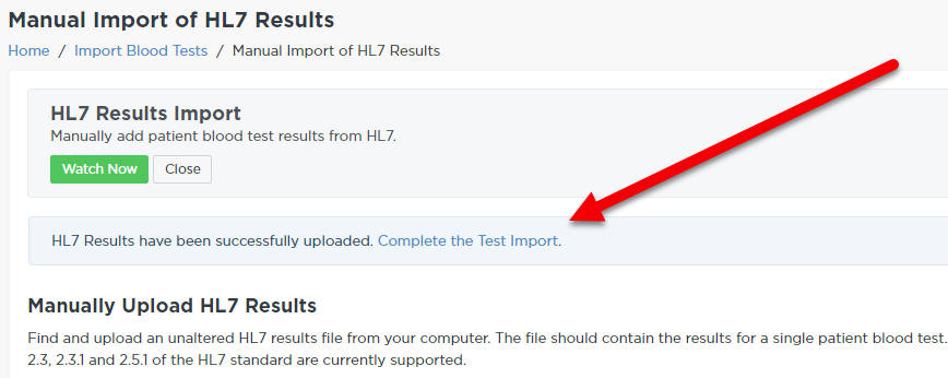 Manually Import Quest Results